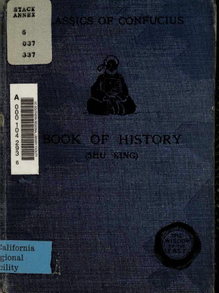 Bookofhistoryshu00confiala PDF | PDF | Confucianism | Confucius