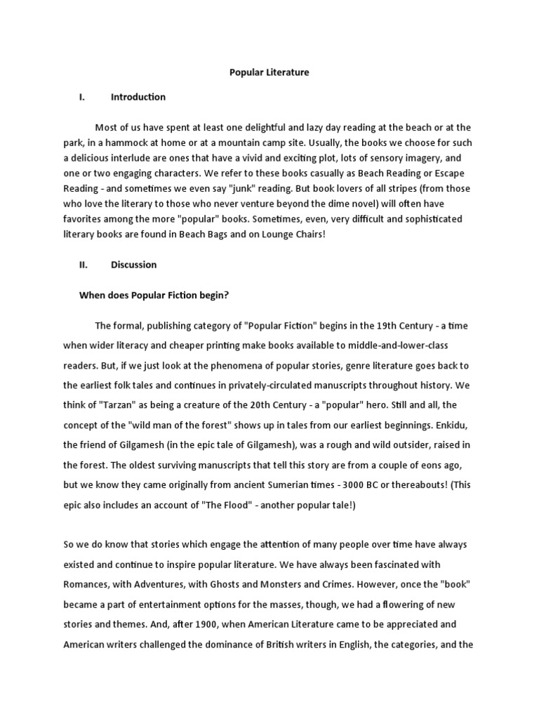 EL116 Popular Literature | PDF | Romance Novels | Fantasy