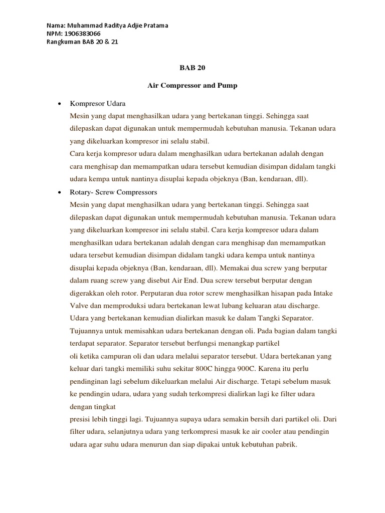 Rangkuman BAB 20&21_ Muhammad Raditya Adjie Pratama _ 1906383066 | PDF