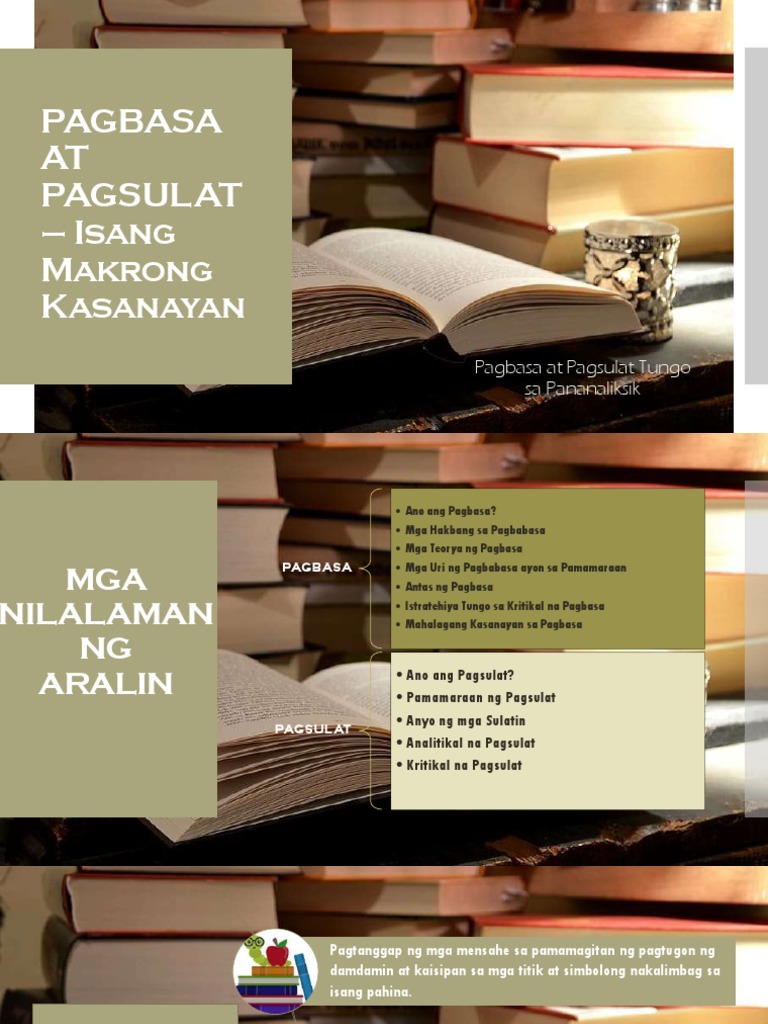 Lesson 2 PAGBASA AT PAGSULAT Isang Makrong Kasanayan PDF | PDF