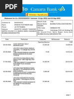 Bank of Baroda Statement | PDF | Banking Technology | Service Industries