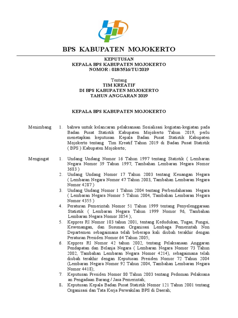 SK Tim Kreatif 2019 | PDF