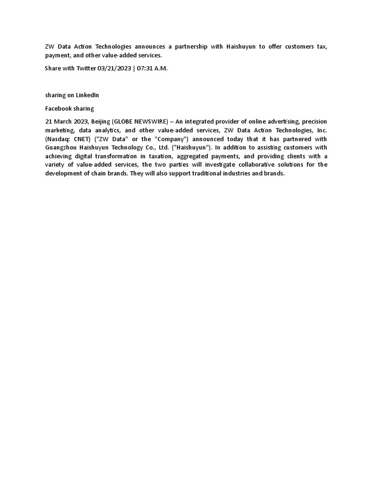 ZW Data Action Techn | PDF