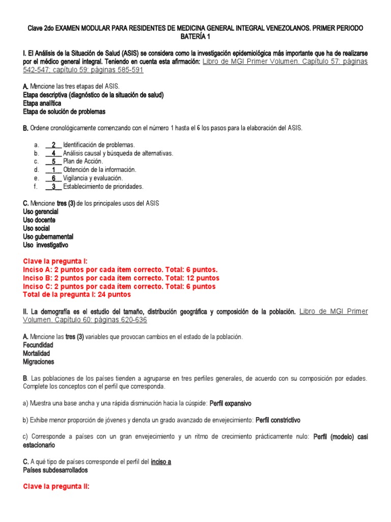 Clave Batería 1 2do Examen Modular | PDF