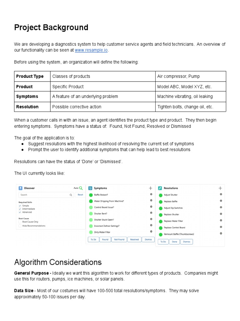 Project Background | Pdf