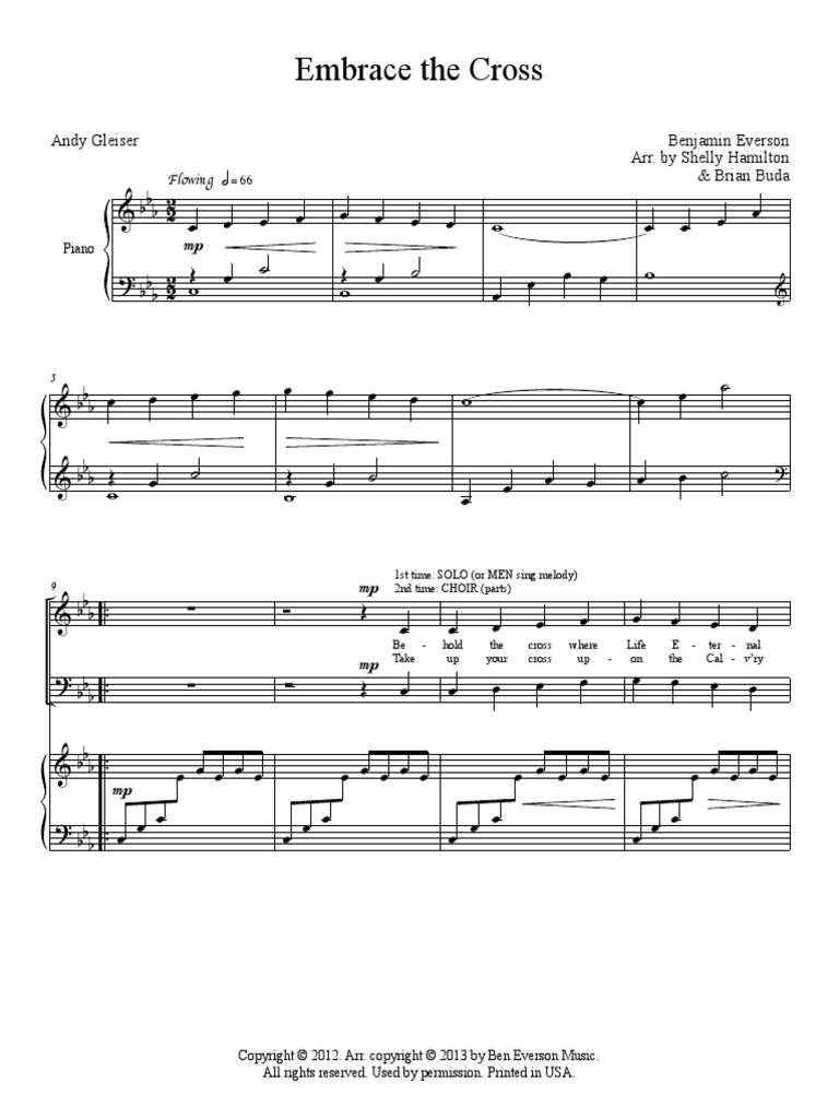 Embrace The Cross - Ben Everson | PDF