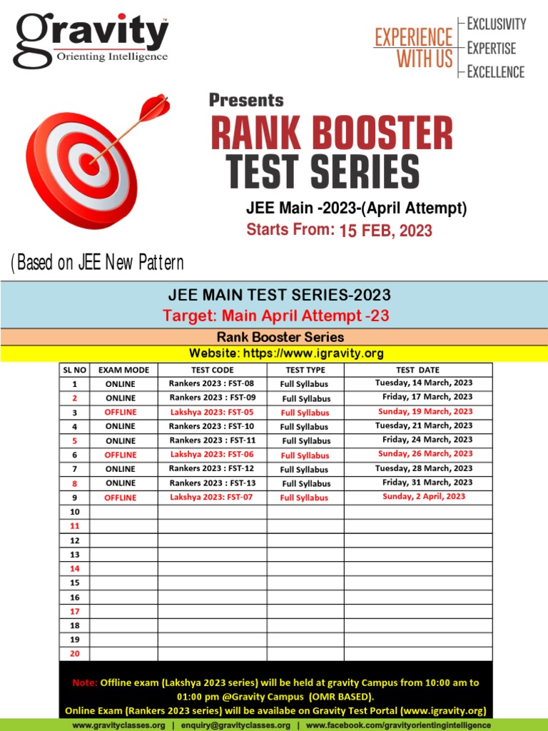 Main - Rank Booster Test Series (2023) | PDF | Engineering | Vocational ...