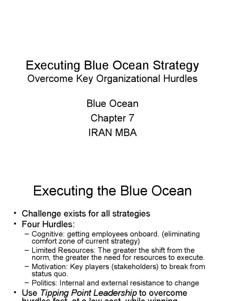 CH 7. Executing Blue Ocean Strategy | PDF | Brand | Leadership