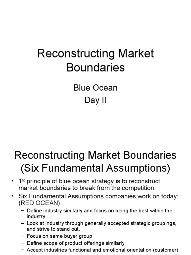 Day II CH 3 To 5 - Reconstructing Market Boundaries | PDF | Market ...
