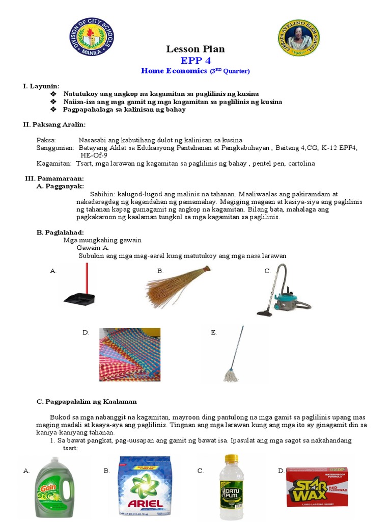 Lesson Plan EPP 4 | PDF