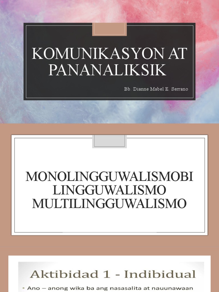 Komunikasyon at Pananaliksik | PDF