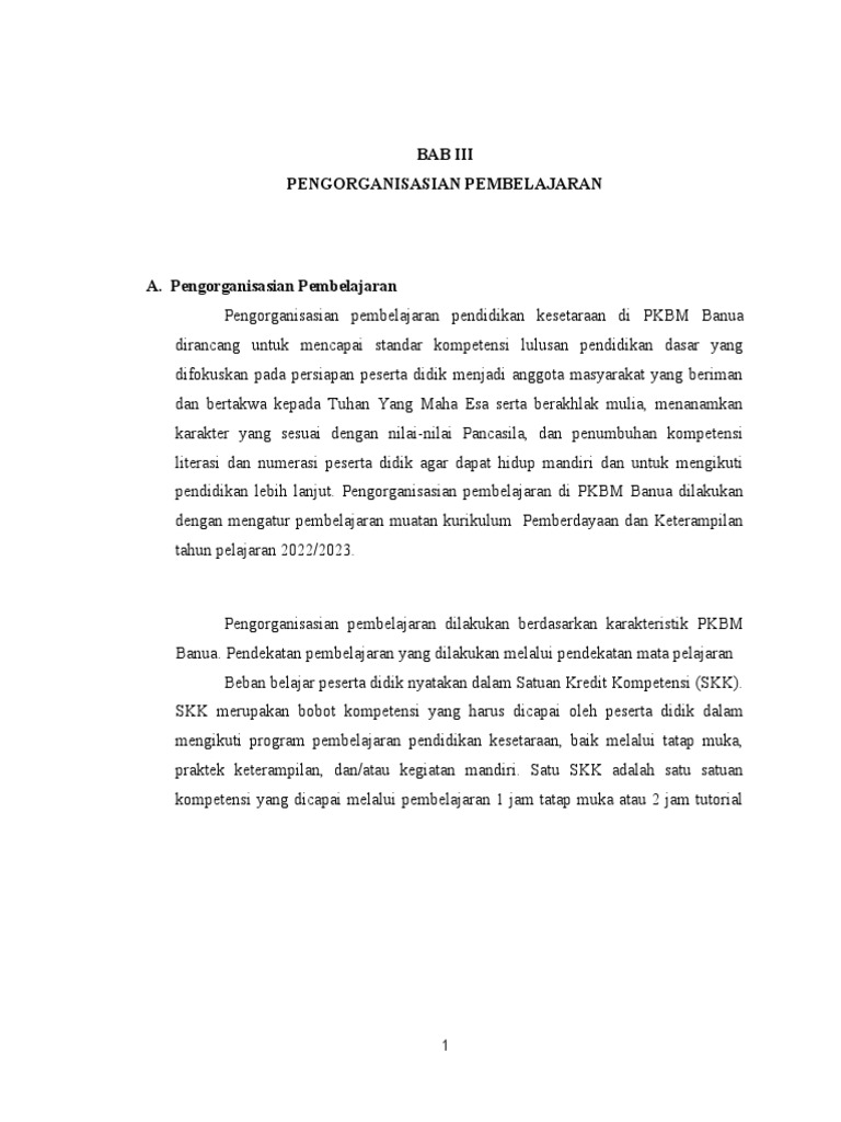 KOSP Paket B BAB 3 | PDF