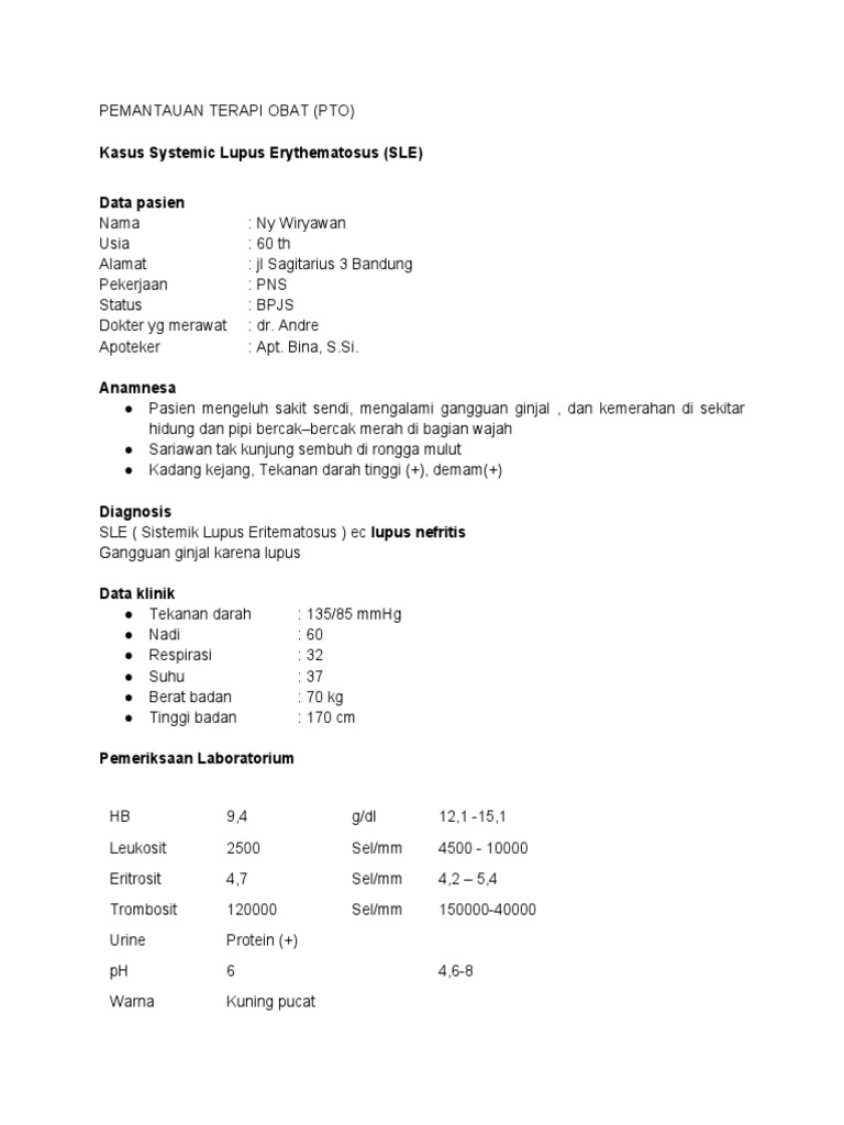 Pemantauan Terapi Obat (Pto) | PDF