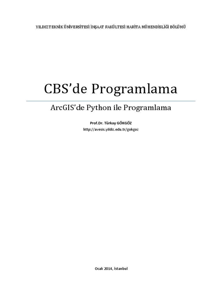 Ders Notu 3 ArcGIS Python | PDF