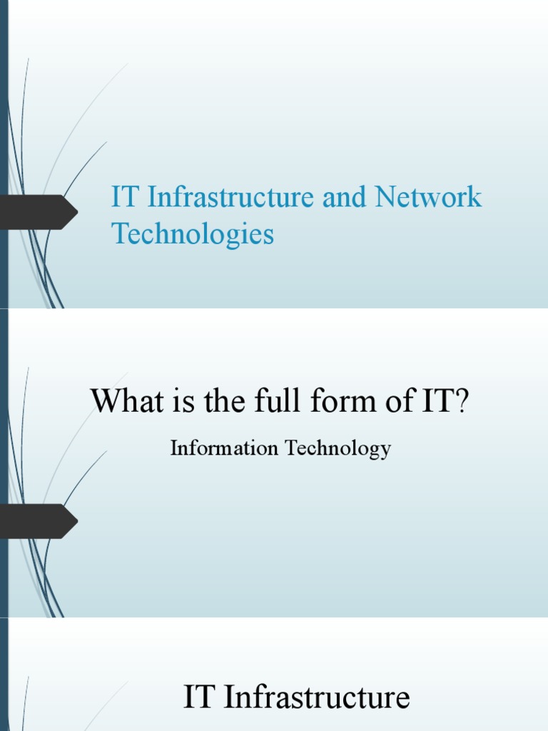 IT Infrastructure and Network Overview | PDF | Network Interface ...