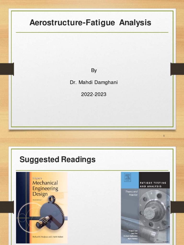 Basics of Fatigue Analysis For Aero-Structures | PDF | Fatigue ...
