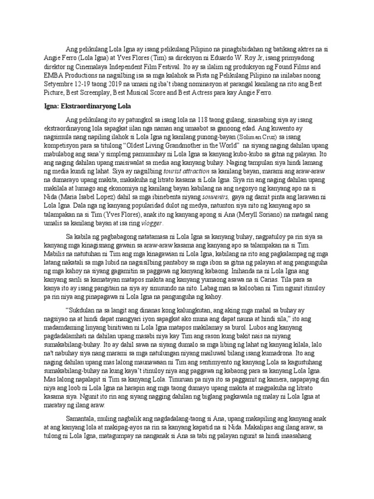 Lola Igna Pdf