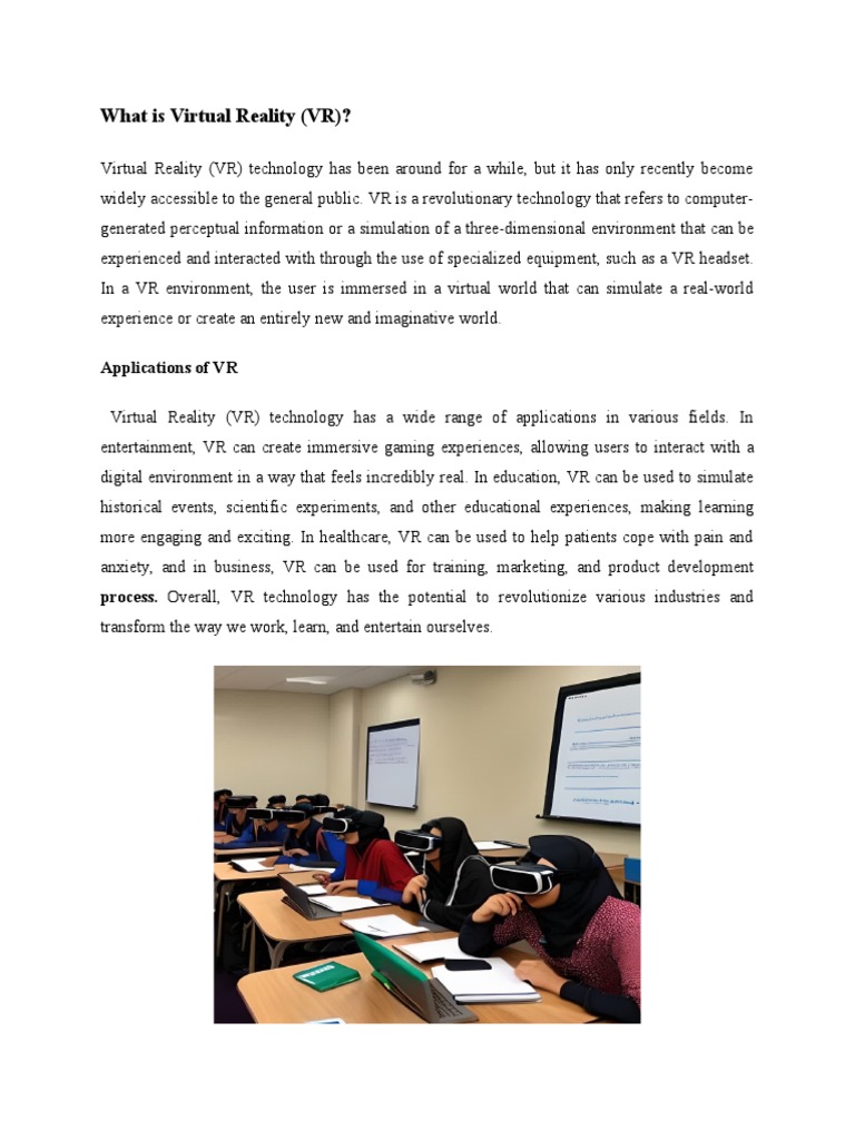 Virtual Reality in Pakistan's Gaming Industry | PDF | Virtual Reality | Computing