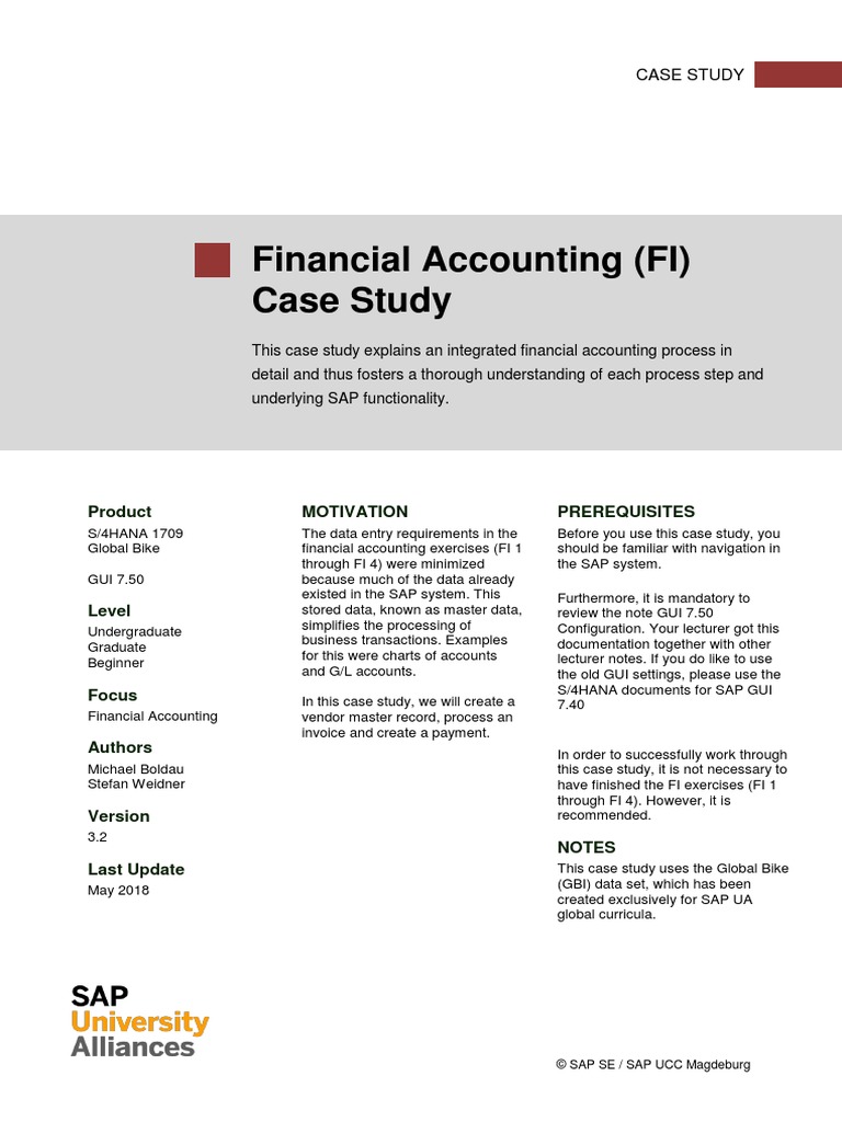 Case Study FI | PDF | Accounts Payable | Debits And Credits