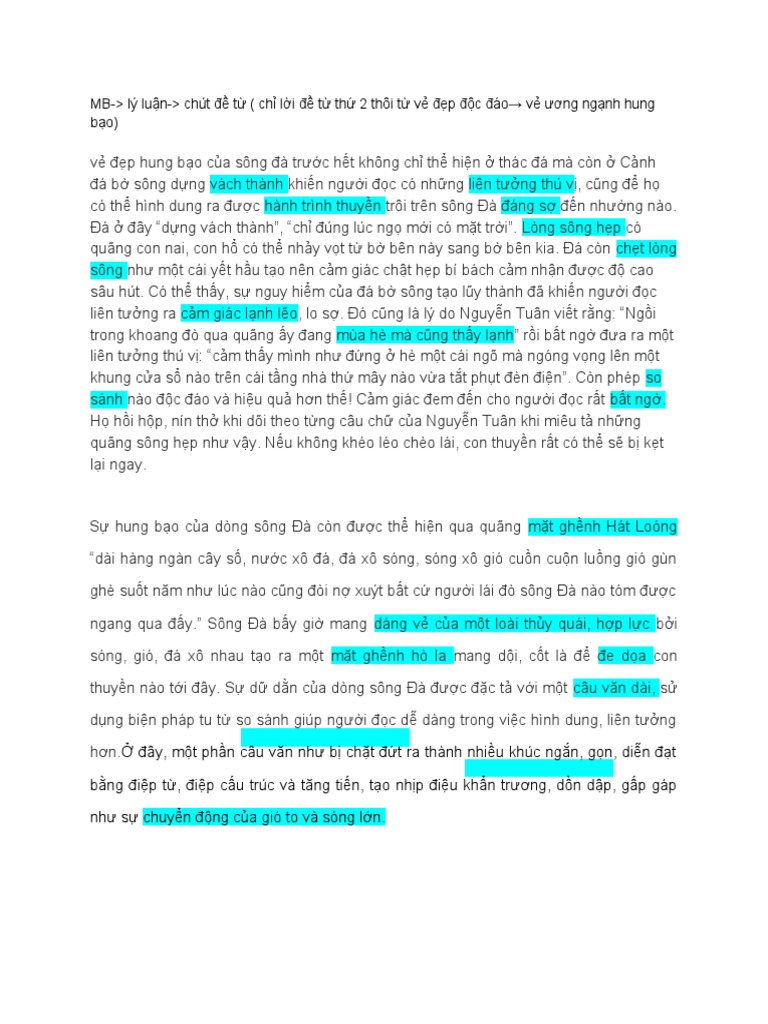 Sông Đà Hung B o | PDF