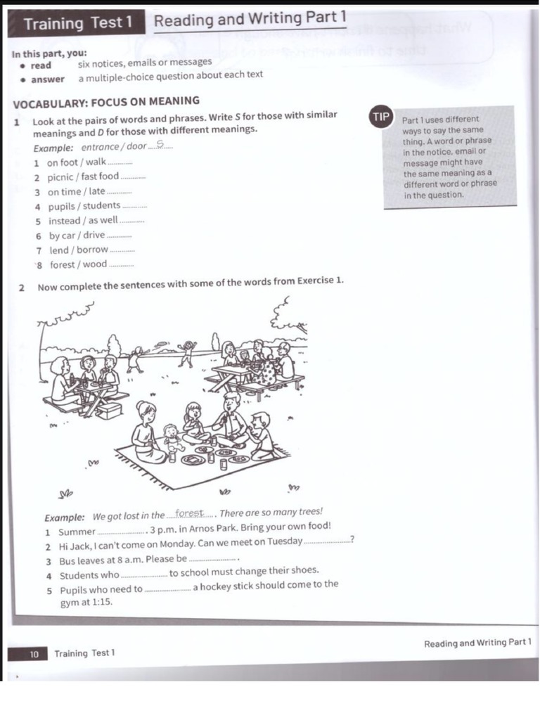 Examen A2 Cambridge 1 | PDF