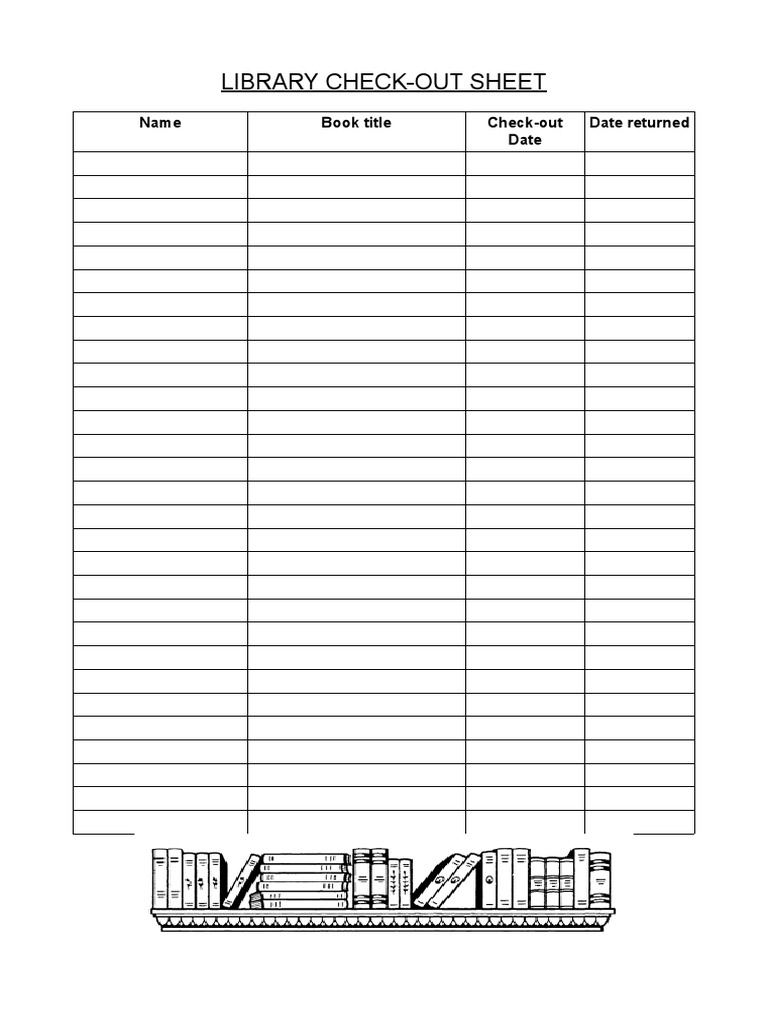Library Checkout | PDF