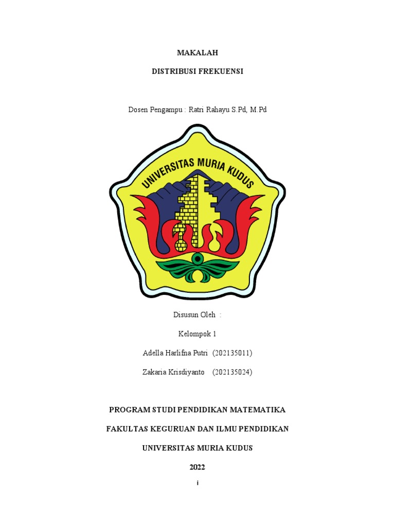 Makalah Distribusi Frekuensi | PDF