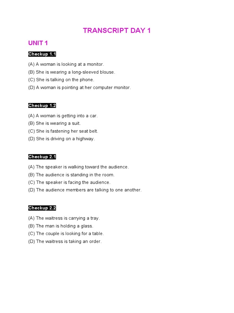 Transcript Day 1 | PDF