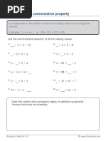 Properties of Multiplication Grade 3 Worksheets | PDF