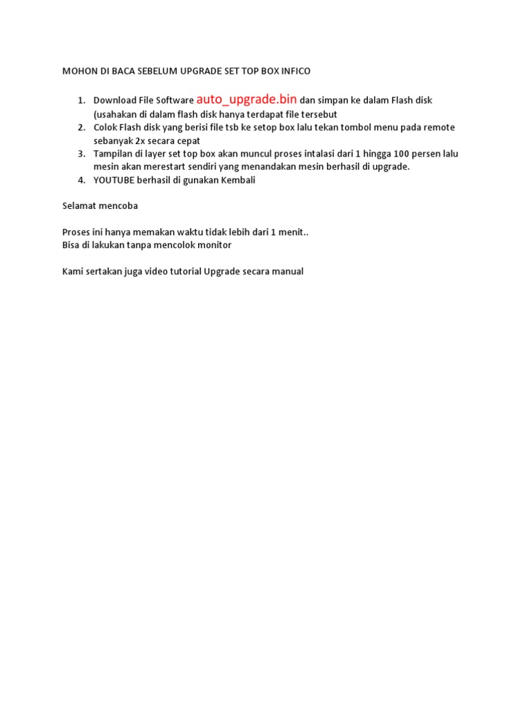 Baca Dulu Sebelum Upgrade PDF | PDF