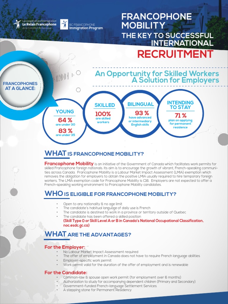 Francophone Mobility Work Permit Guide | PDF | Employment | Recruitment