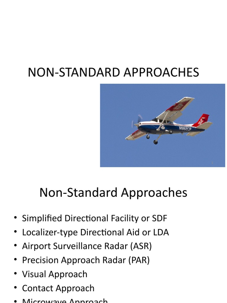 Non-Standard Approaches | PDF | Instrument Flight Rules | Transport Safety
