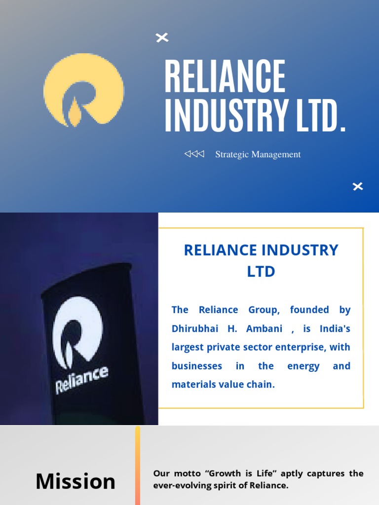 Reliance Report | PDF | Swot Analysis | Service Industries