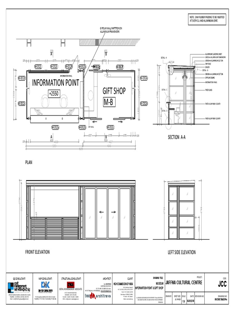 M-D12f M-D12g: Gypsum Wall Partition On Aluminium Framework | PDF