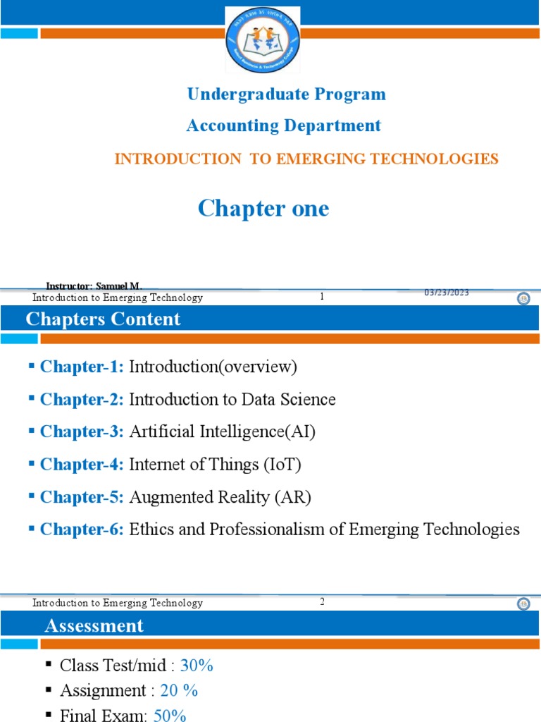 CH-1 Introduction To Emerging Technology | PDF | Human–Computer ...