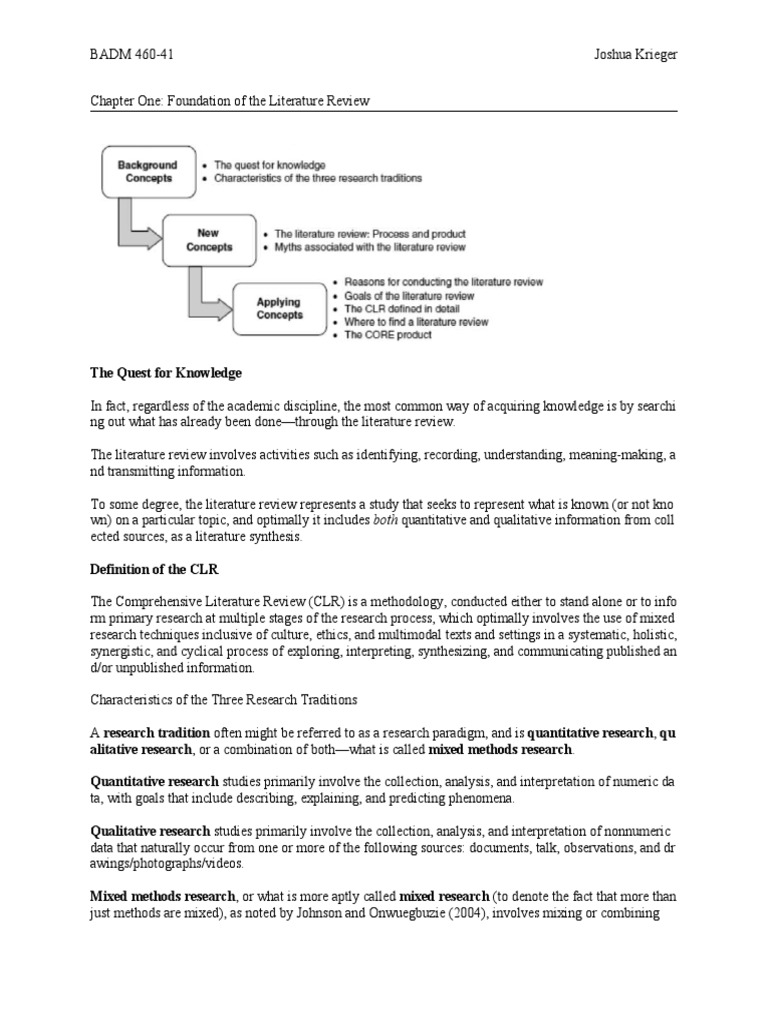 Chapter One - Notes | PDF | Methodology | Qualitative Research