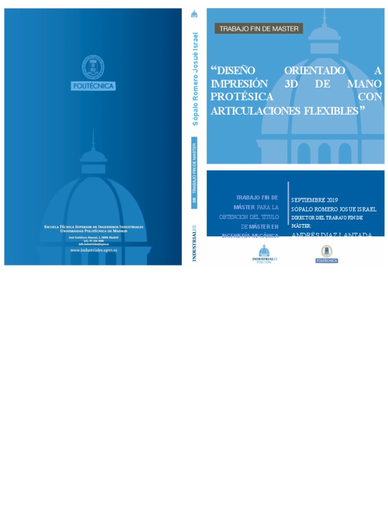 TFM Josue Israel Sopalo Romero 01 | PDF | Mano | Extremidades (anatomía)