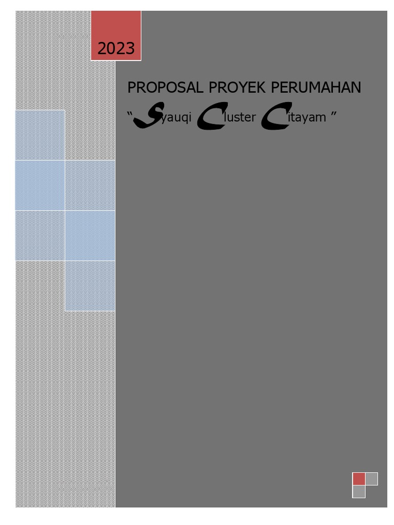 Proposal Syauqi Cluster Citayam PDF | PDF