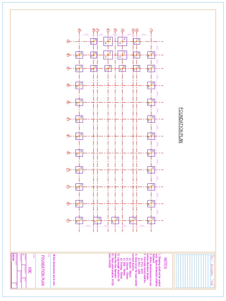 Foundation Plan | PDF | Composite Material | Structural Engineering