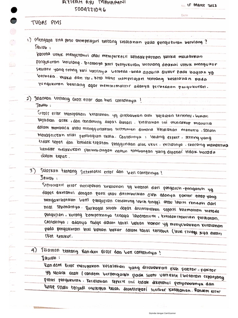 Azizah Ayu Maharani - 5004221046 - Tugas PMS | PDF