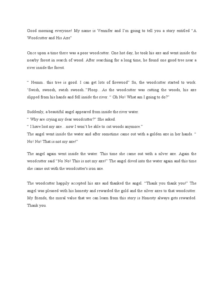 Storytelling Script For Primary School | PDF