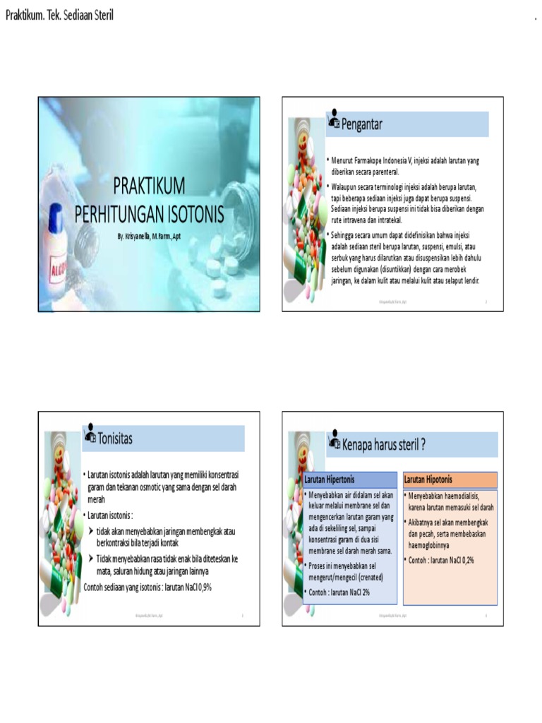 Perhitungan Isotonik | PDF