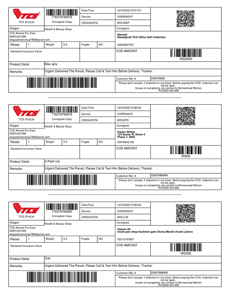 PDF Tcs | Download Free PDF | Freight Transport