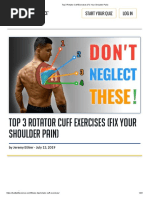 Rotator Cuff and Shoulder Conditioning Program - OrthoInfo - AAOS | PDF ...