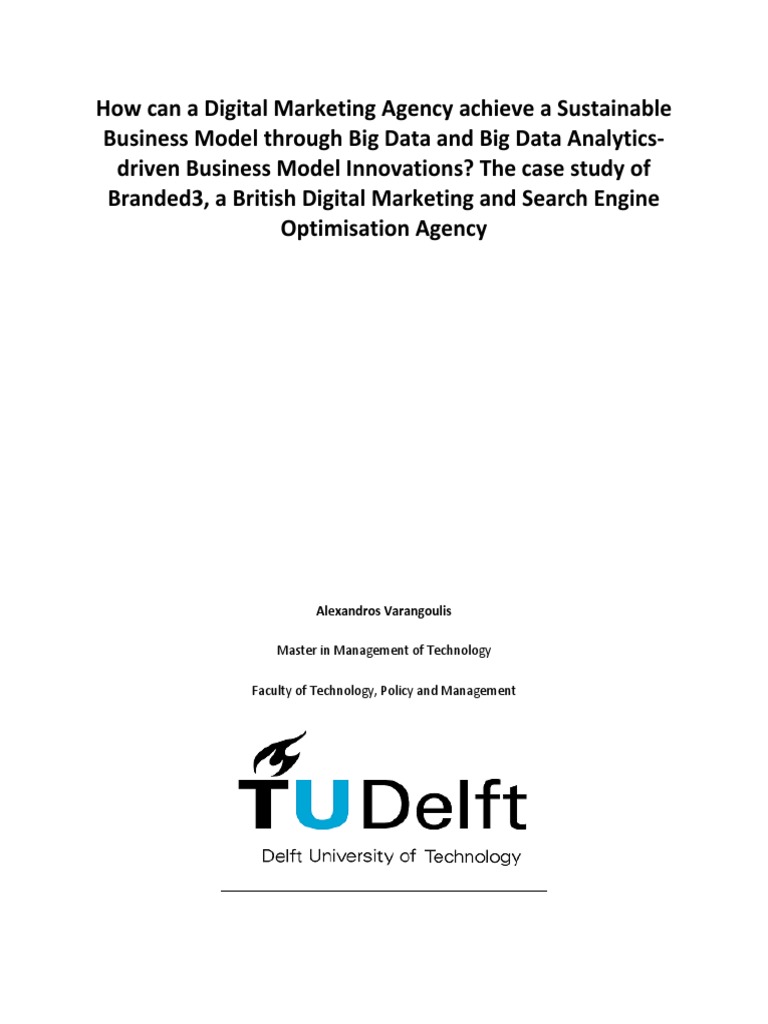 MOT2910 - Master Thesis in Big Data and Business Models - Alexandros Varangoulis Defense Version ...
