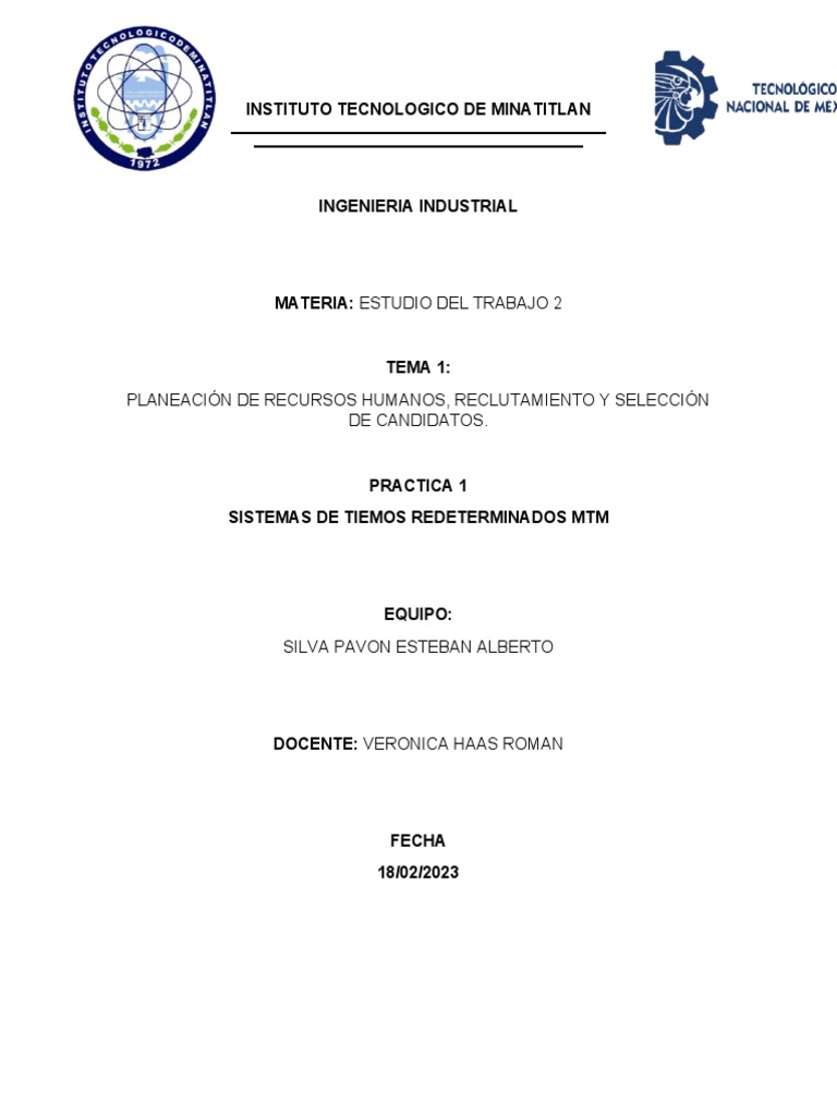 Practica 1 Estudio TMU | PDF | Business