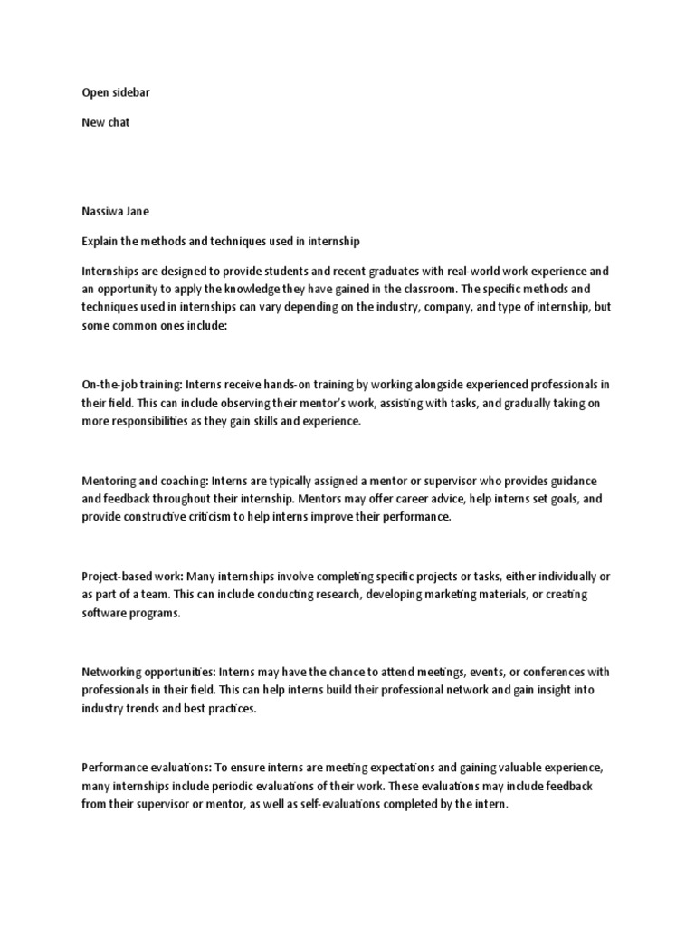 Method | PDF | Internship | Job Hunting Method | PDF | Internship | Job Hunting