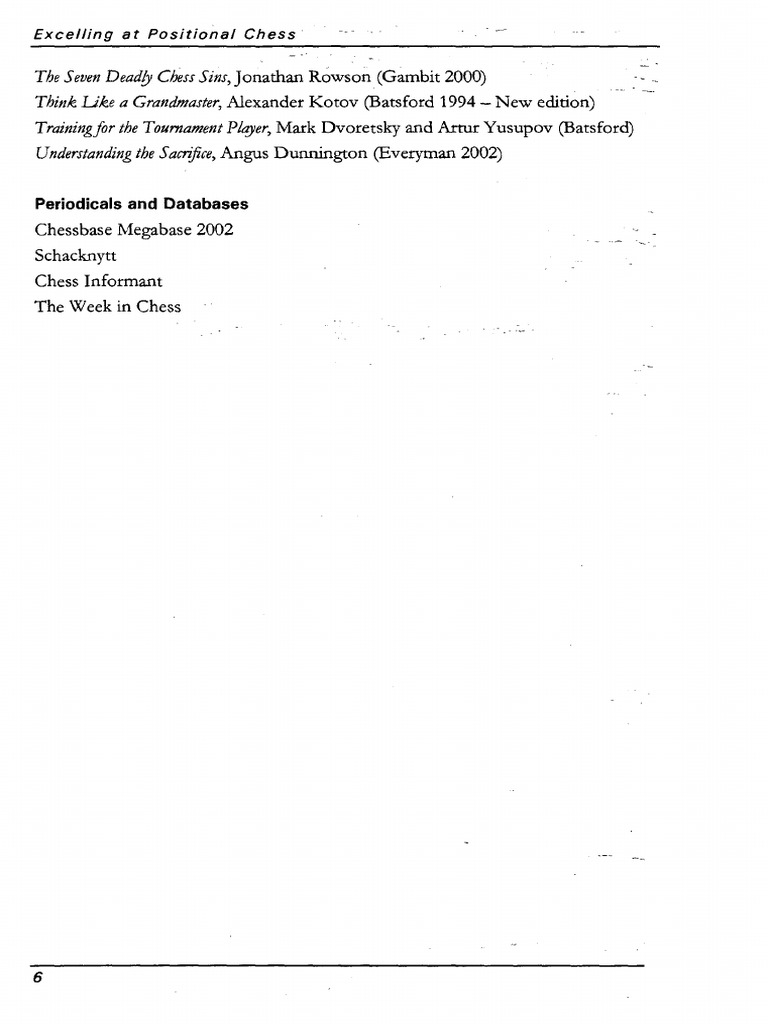 Excelling at Positional Chess PDF | PDF