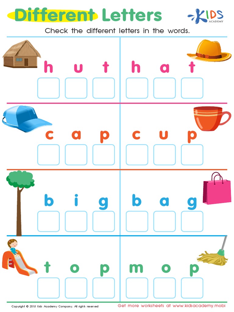 kindergarten-different-letters-reading-worksheet.pdf | PDF