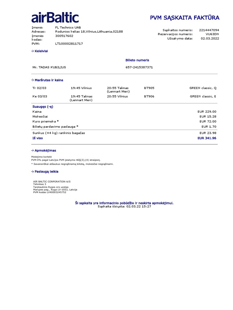 Invoice 20220302 VU63DN 1 PDF | PDF